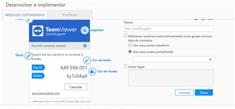 módulos customizados api teamviewer support