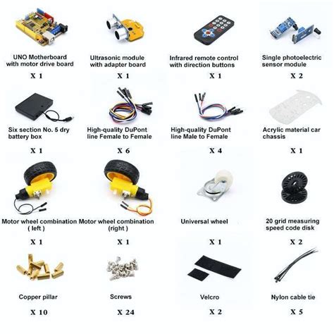 Smart Robot Motor Car Kit Avoidance Tracking WD Ultrasonic IR Remote For Arduino Diy Kit