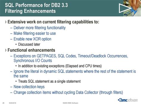 Optimizing Sql Performance With Bmc Sql Performance For Db2 Introduction And Technical Update 9