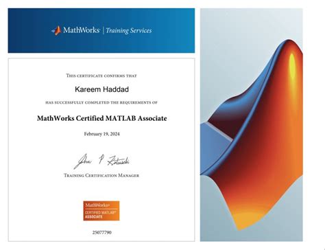 Excited To Say I Have Completed The Mathworks Certified Matlab