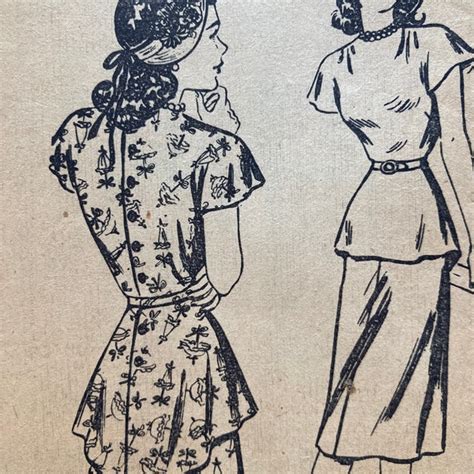 Peplum Pattern Etsy