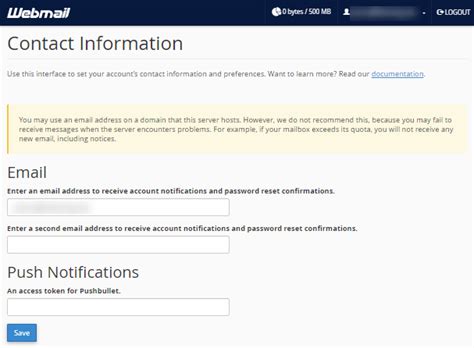 Webmail Settings And Options