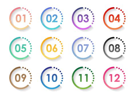 Premium Vector Numbers Font Icon In Flat Style Typography Vector