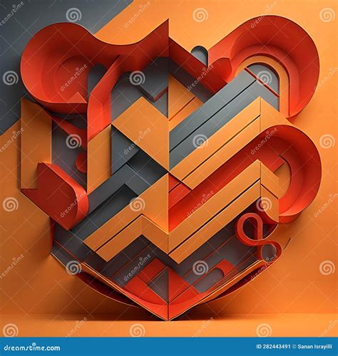 Abstract Geometric Shapes Futuristic Background Design Stock Illustration Illustration Of