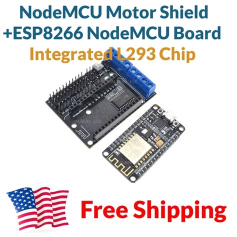 Nodemcu Double Moteur Robot Bouclier Esp8266 Carte De Développement