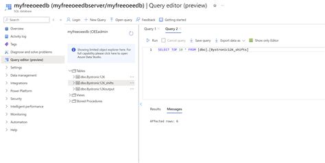 Getting Null From Azure Sql Database In Recordset When Running Select