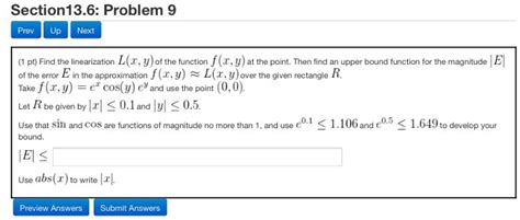 Solved Find The Linearization L X Y Of The Function F X Chegg