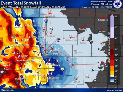 Colorado Snow Forecast Multiple Feet Expected In The Rockies Amid