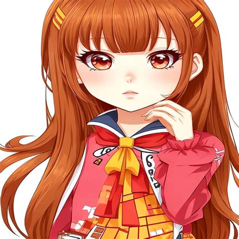 Premium Ai Image Vector Young Girl Animestyle Character Vector