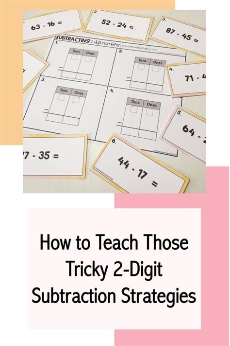 How To Teach Those Tricky 2 Digit Subtraction Strategies Subtraction Strategies Subtraction
