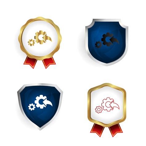 Abstract Implementation Badge And Label Collection 25842563 Vector Art