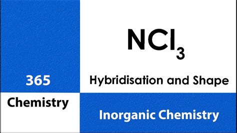 Ncl3 Nitrogen Trichloride Shape Hybridisation Vsepr Problem Question Solved