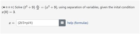 Solved Please Help Solving Using Separation Of Variables