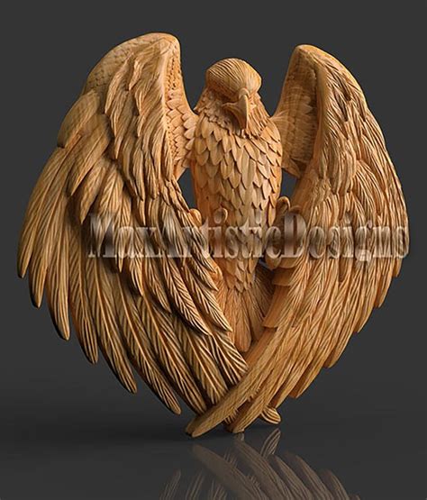 7 Eaglesbirds 3d Stl Files Set For Cnc Router Machines Wood Working