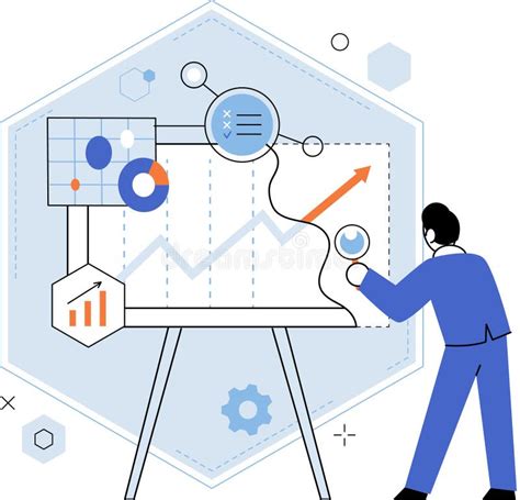 Business Intelligence Graphs Help In Visualizing Datrelationships And Performance Stock Vector
