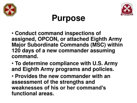 Ppt Eighth Army Command Inspection Program Cip Powerpoint