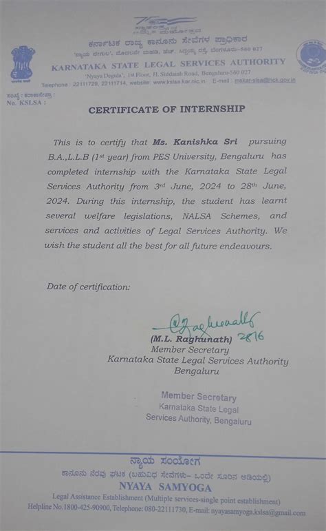 Kanishka Sri On Linkedin I Am Excited To Share That I Have Completed My Internship At Karnataka