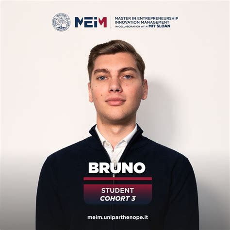 Meim Master In Entrepreneurship Innovation Management On Linkedin Lets Meet Bruno Bellissimo