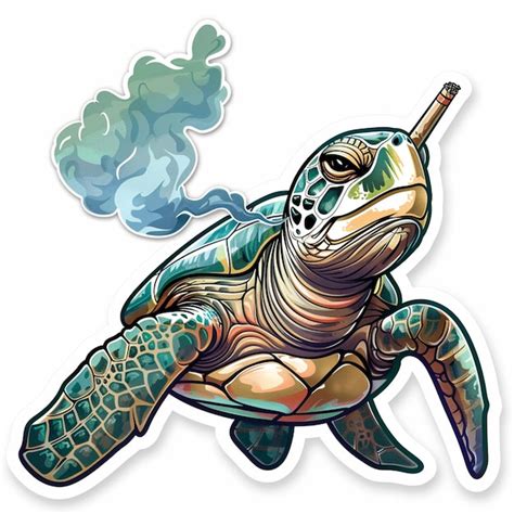 A Turtle With A Dragon On Its Back And A Dragon With Smoke Coming Out