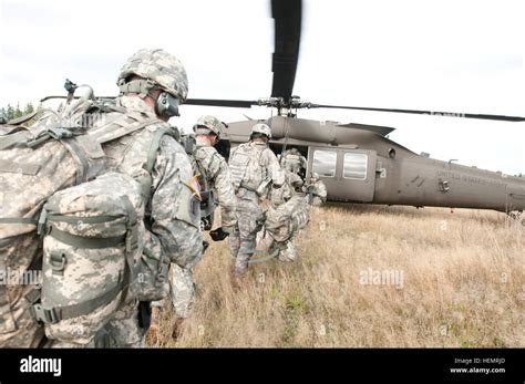 The Soldiers Of The 571st Sapper Company Practiced Their Air Assault