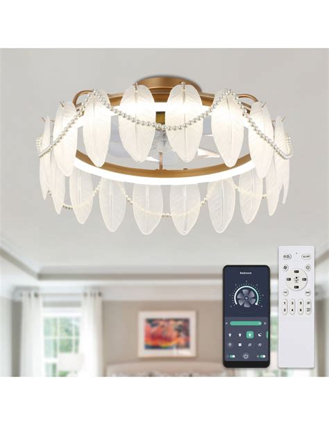 Oaks Aura 20 Indoor Flush Mount Ceiling Fan With Lights And Appcontrol