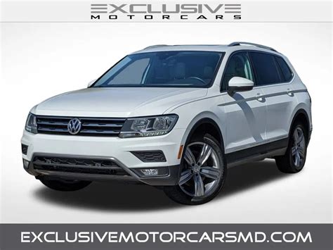 Used 2020 Volkswagen Tiguan 20t Sel For Sale In Randallstown Md At Exclusive Motorcars Vin