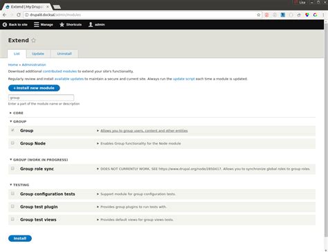 Basic Configuration Group V1 Guides Drupal Wiki Guide On