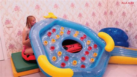 Alla Inflates And Hot F A Big Inflatable Raft With Her Mouth Allaalexinflatable Clips Sale