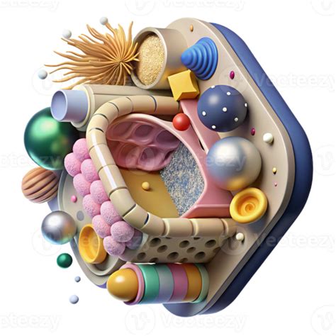 Extraordinary Minimalist Cellular Structure Detailed Diagram