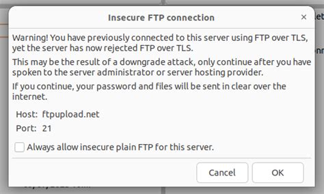 FTP Not Working Over TLS Hosting Support InfinityFree Forum
