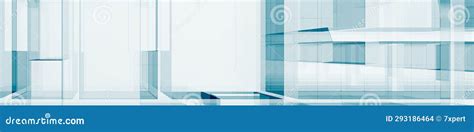 Concept Futuristic Architecture 3d Rendering Stock Illustration Illustration Of Blue
