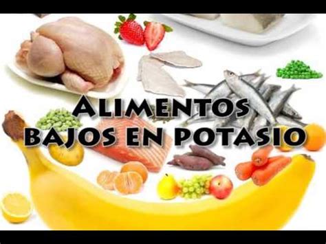 Alimentos Bajos En Potasio Youtube