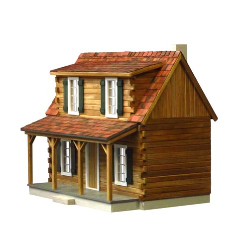 Finished Adirondack Log Cabin Dollhouse Model The Magical Dollhouse