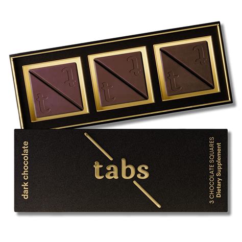 Tabs Chocolate Bars 1 Box Dark Chocolate Bar To