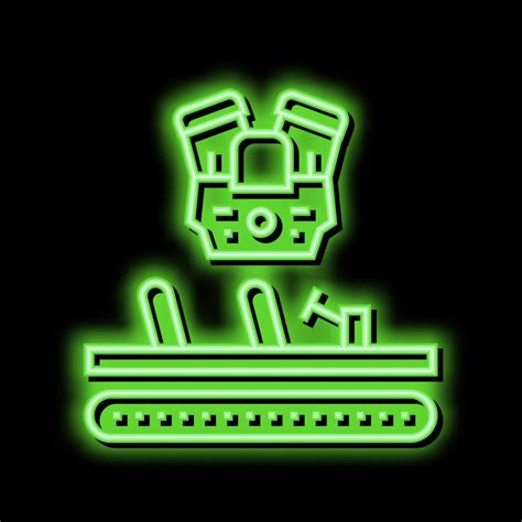 Engine Installing Car Neon Glow Icon Illustration 20594711 Vector Art