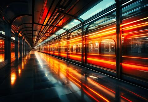 Premium Ai Image Motion Motion Blur Tunnel Berlin