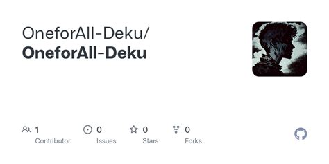 Github Oneforall Dekuoneforall Deku