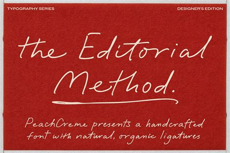 The Editorial Method Stylish Font Script Font In 2025 Magazine Fonts Stylish Fonts