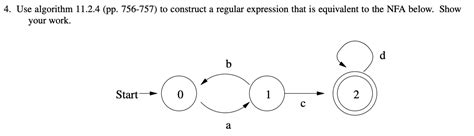Solved 4 Use Algorithm 1124 Pp 756 757 To Construct A