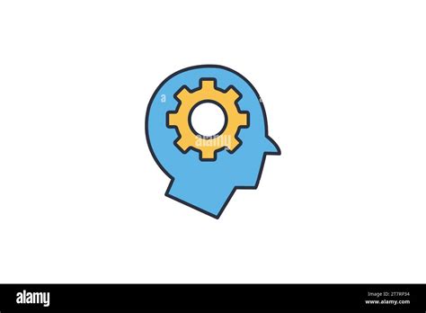 Human Centric Design Icon Human With Gears Human Welfare Safety And