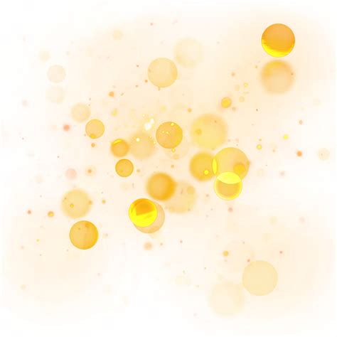 黄色发光光点光效元素