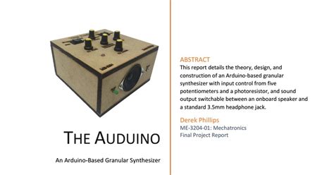 I Made An Arduino Based Granular Synthesizer A Few Years Ago For A