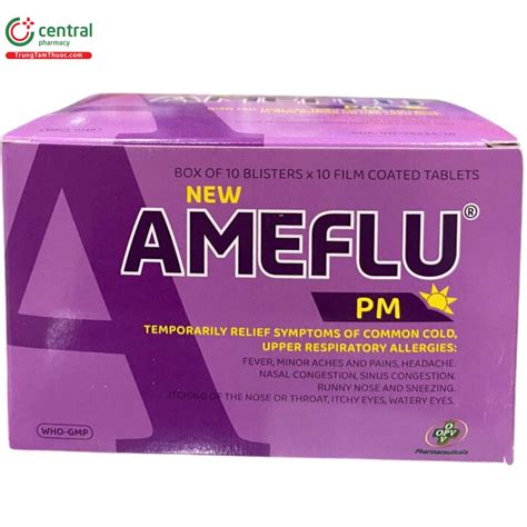 Thuốc New Ameflu Pm Dược Phẩm Opv Điều Trị Các Triệu Chứng Cảm Lạnh