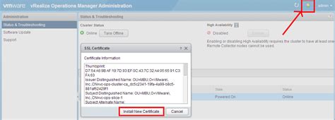 Install A Custom Certificate For Vrealize Operations Manager Kanapnet