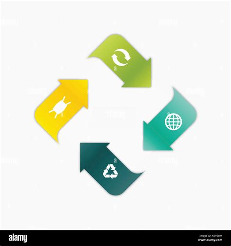Infographic Diagram Of Circling Arrows Stock Photo Alamy