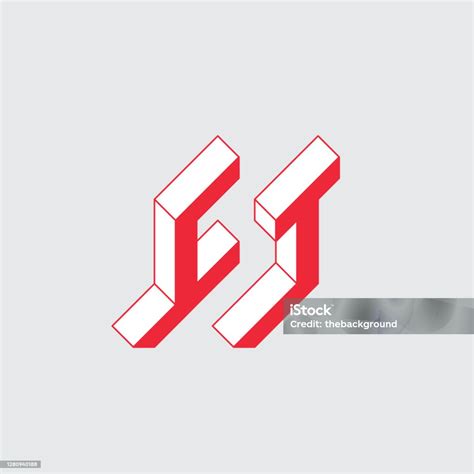 Ct 모노그램 로고타입 또는 2자 코드 C 및 T 설계를 위한 Isometric 3d 글꼴입니다 원본 문자 3차원 형태에 대한 스톡 벡터 아트 및 기타 이미지 Istock