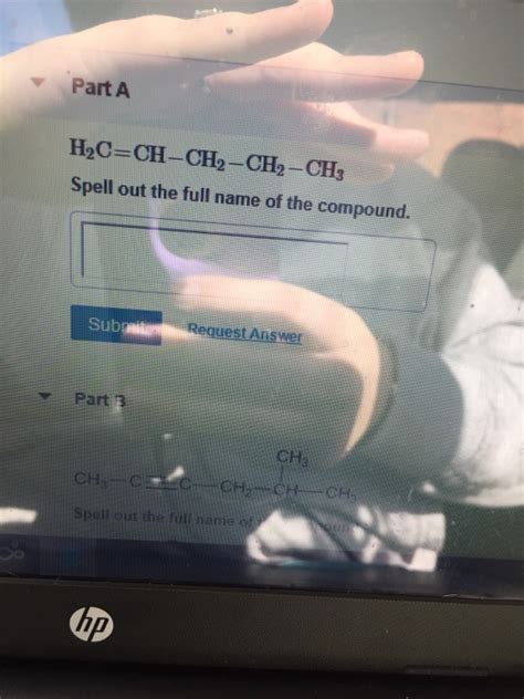 solved part a h2c ch ch2 ch2 ch3 spell out the full name of