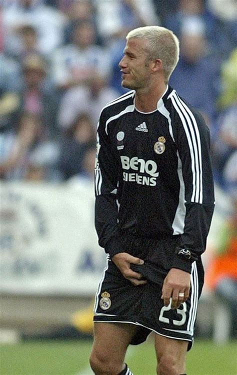 Beckham Madrid Blond Hair Real Madrid Outfits David Beckham In