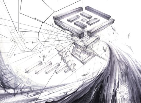 Architecture Compositional Drawing 02 By Robonation On Deviantart