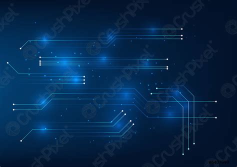 Circuit Board Technology Background The Circuit Board Sends Signals To Stock Vector 6407999